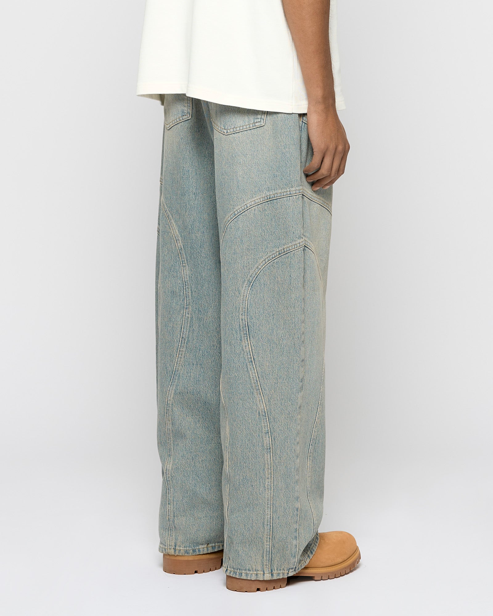 Dividing Seam Loose Denim – eightyfiveclo