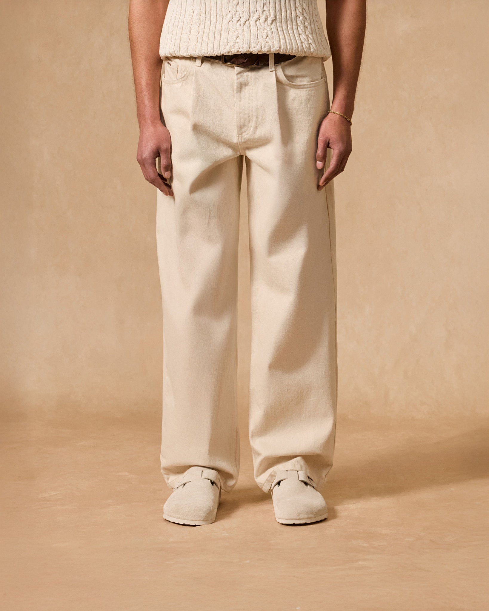 Pleated Relaxed Denim – eightyfiveclo