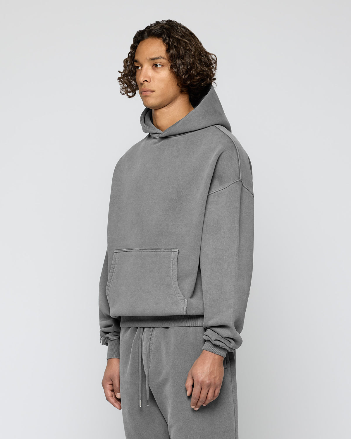 Heavy Stone Gray Basic Hoodie – eightyfiveclo