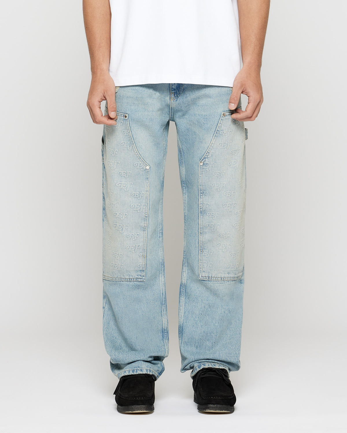 Embossed Straight Carpenter Denim – eightyfiveclo