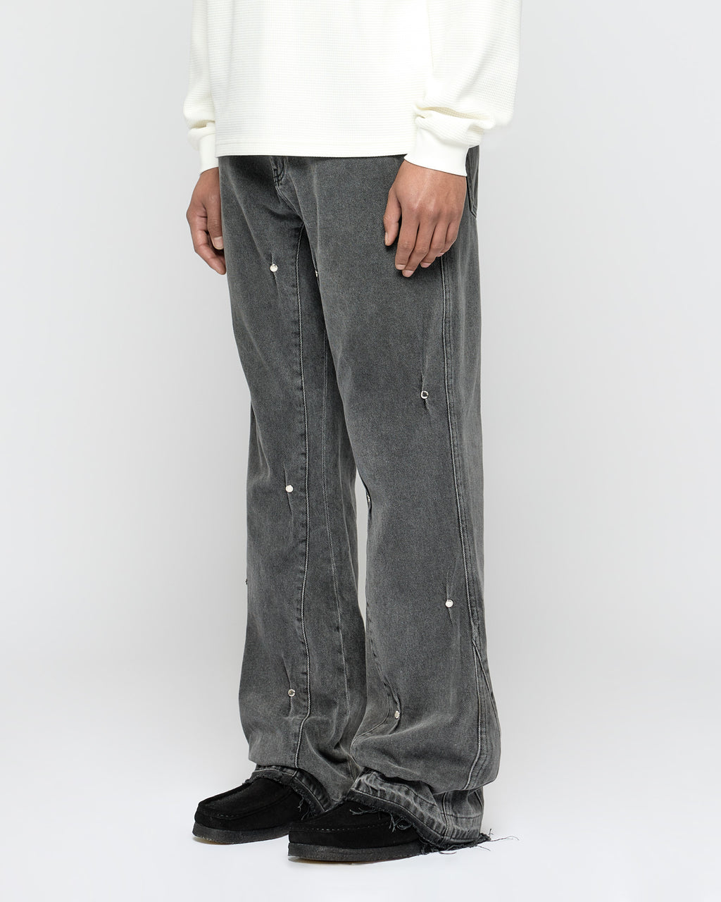 Rivet Flared Denim – eightyfiveclo