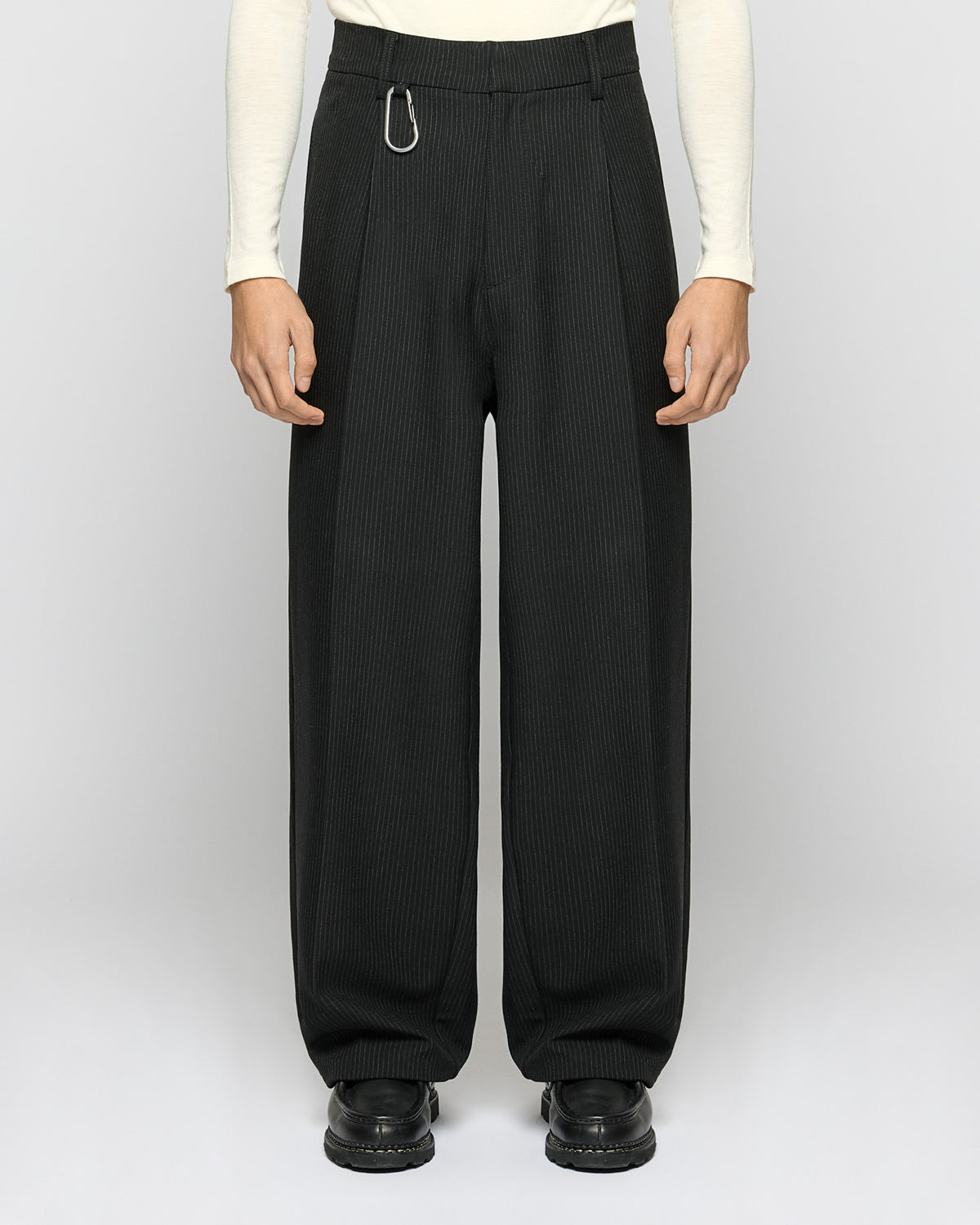 Pinstripe Baggy Tailored Pants – eightyfiveclo