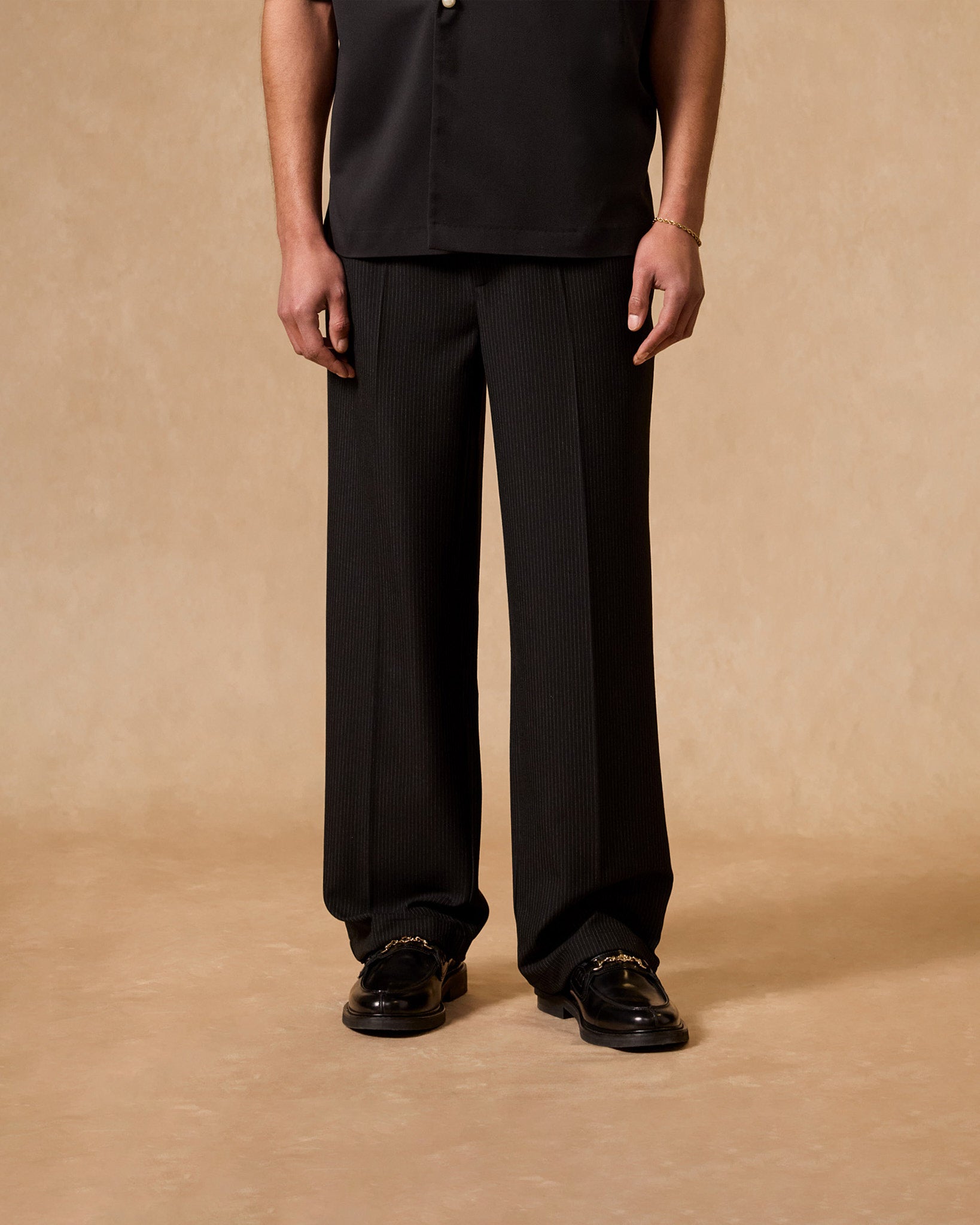 Pinstriped Regular Tailored Pants – eightyfiveclo