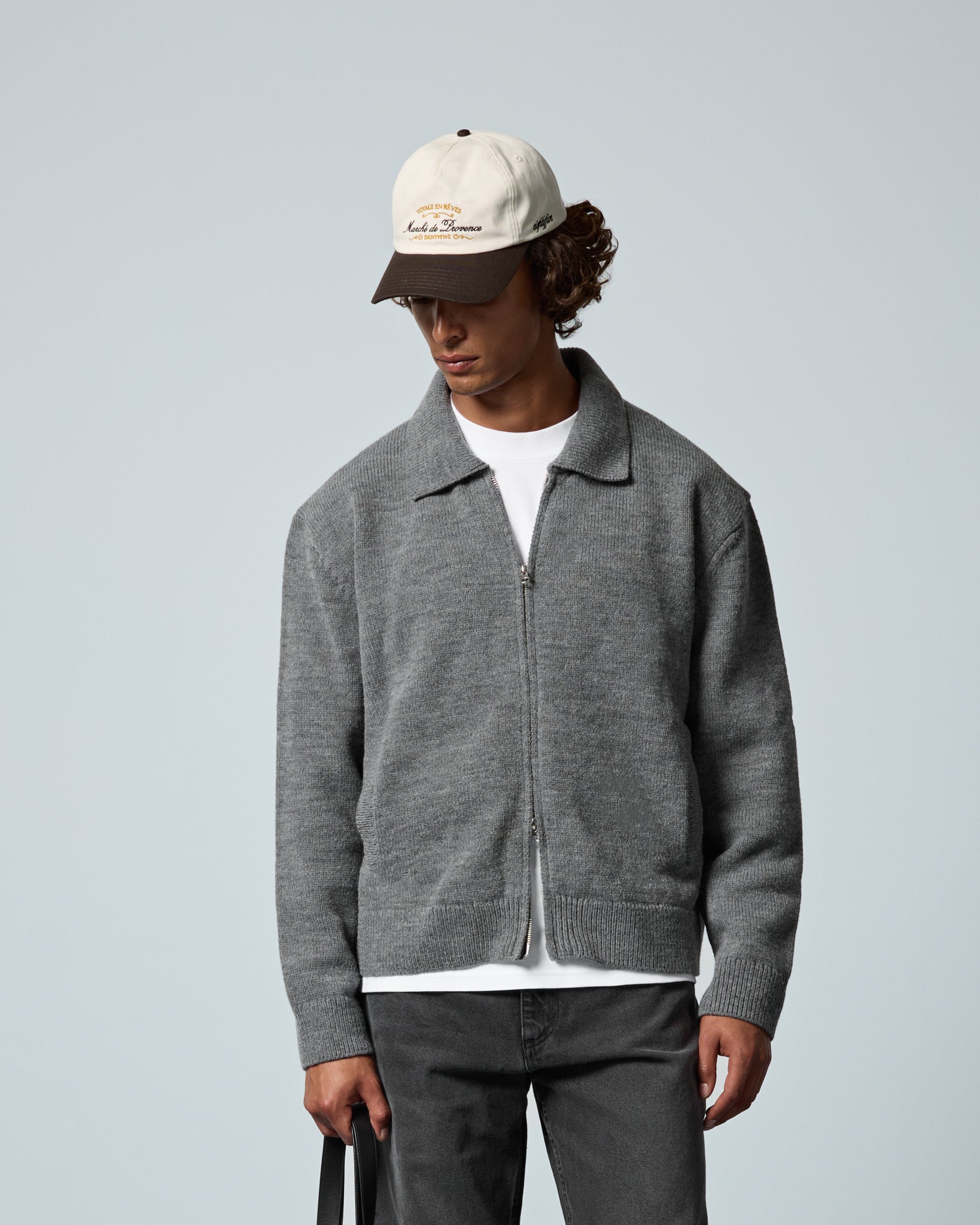 Wool Blend Zip Cardigan – eightyfiveclo